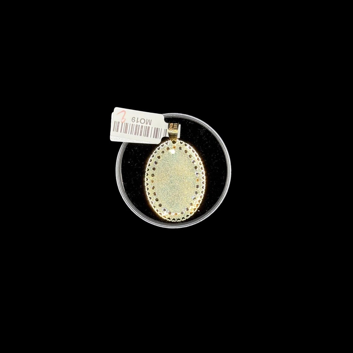 14K Solid Gold Rope Border Virgin Mary Medallion- MO19 - Etsy