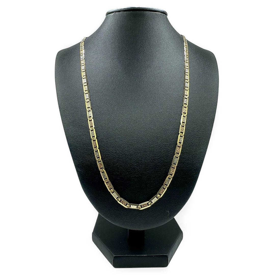 Gucci Three Tone Gold Chain Necklace 20" - 14k Solid Three Tone Gold ...