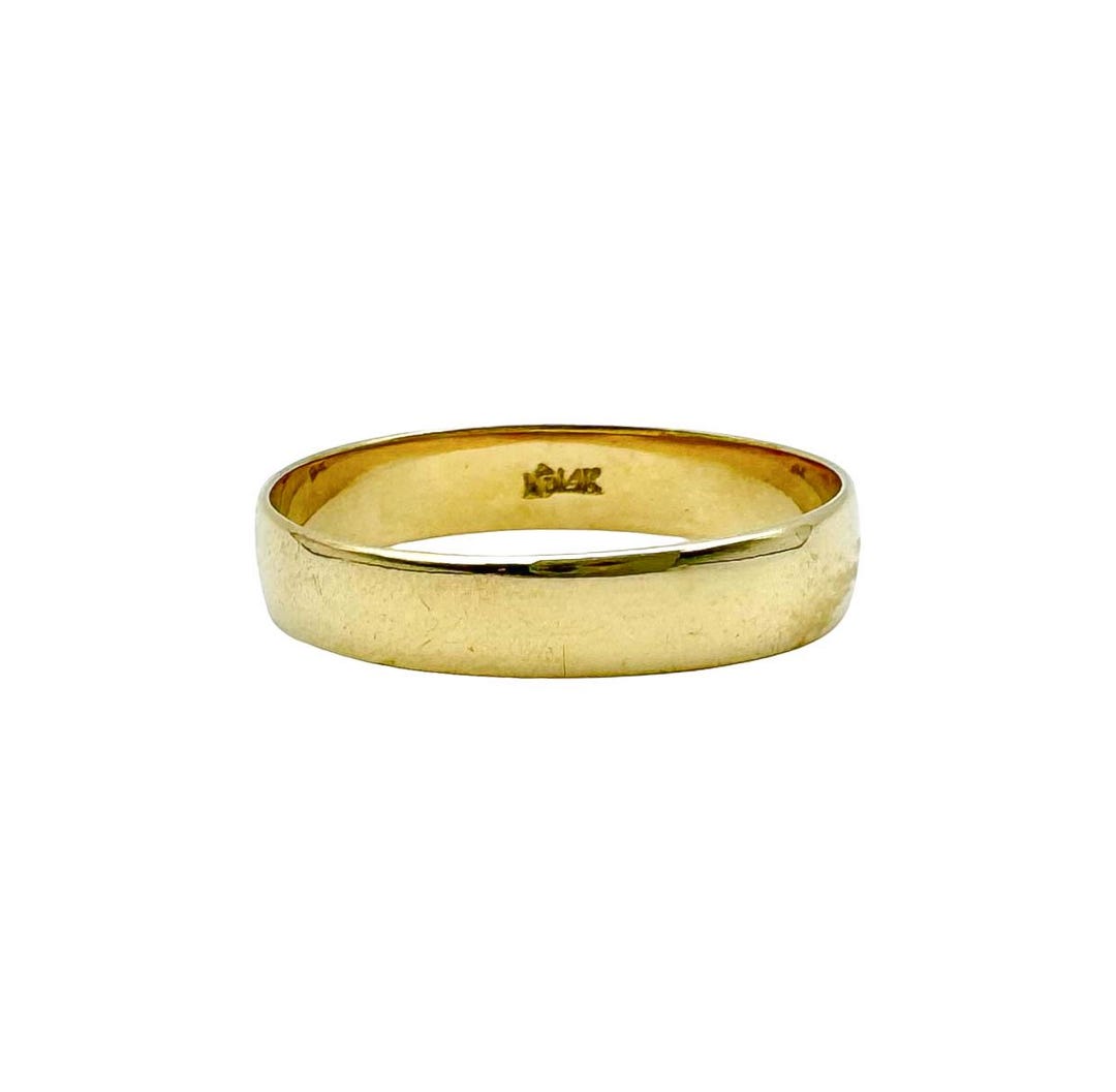 Classic 14k Solid Gold Wedding Band Ring - Sze 11 - 14k Solid Yellow ...