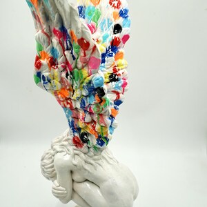 Large Angel Statue-paint Sculpture-home Decor Art-handmade Sculpture ...