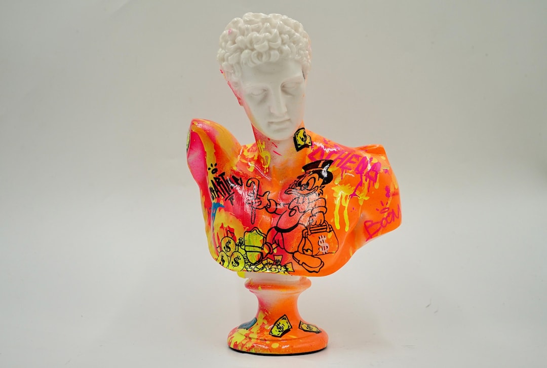 Scrooge Mc Duck-greek Sculpture-handmade Sculpture-uv Colors-money Art ...