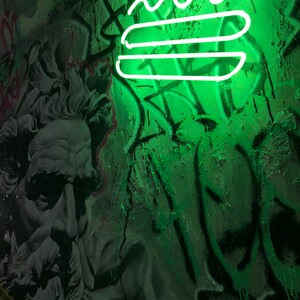 Large Canvas Art- Wood Canvas-poseidon Sculpture-art Decor-greek Statue ...