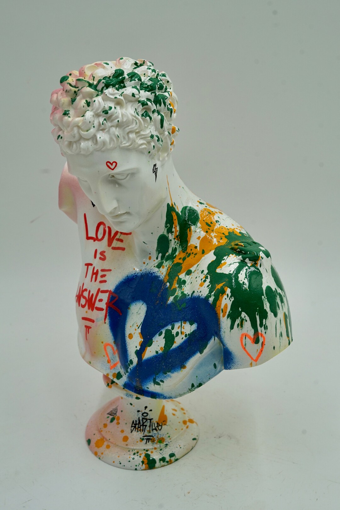 Pop Art Statue-handmade Sculpture-paint Statue-home Decor Art-greek ...