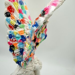 Large Angel Statue-paint Sculpture-home Decor Art-handmade Sculpture ...