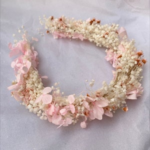 Pink Bridal Crown With Hydrangea for Bride or Flower Girl - Etsy