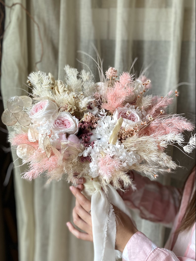 Pink Bridal Crown With Hydrangea for Bride or Flower Girl - Etsy