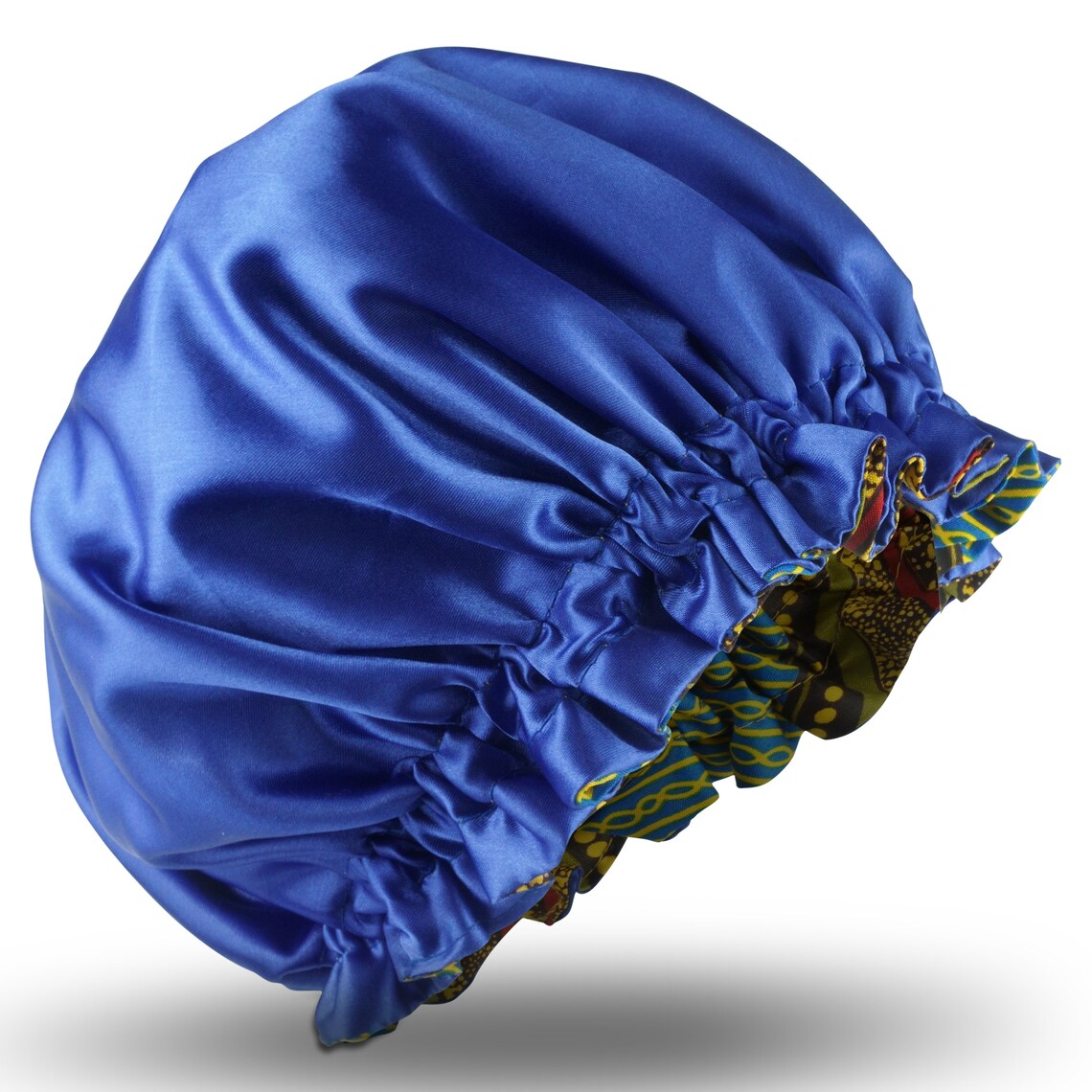 Michelle Blue - Adult African Print Luxury Reversible Sleep Bonnet - Etsy