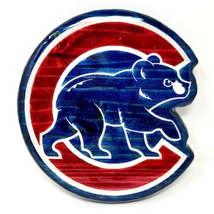 Chicago Cubs Wooden Sign,cubs Baseball Wall Hanging,gift Ideas for ...