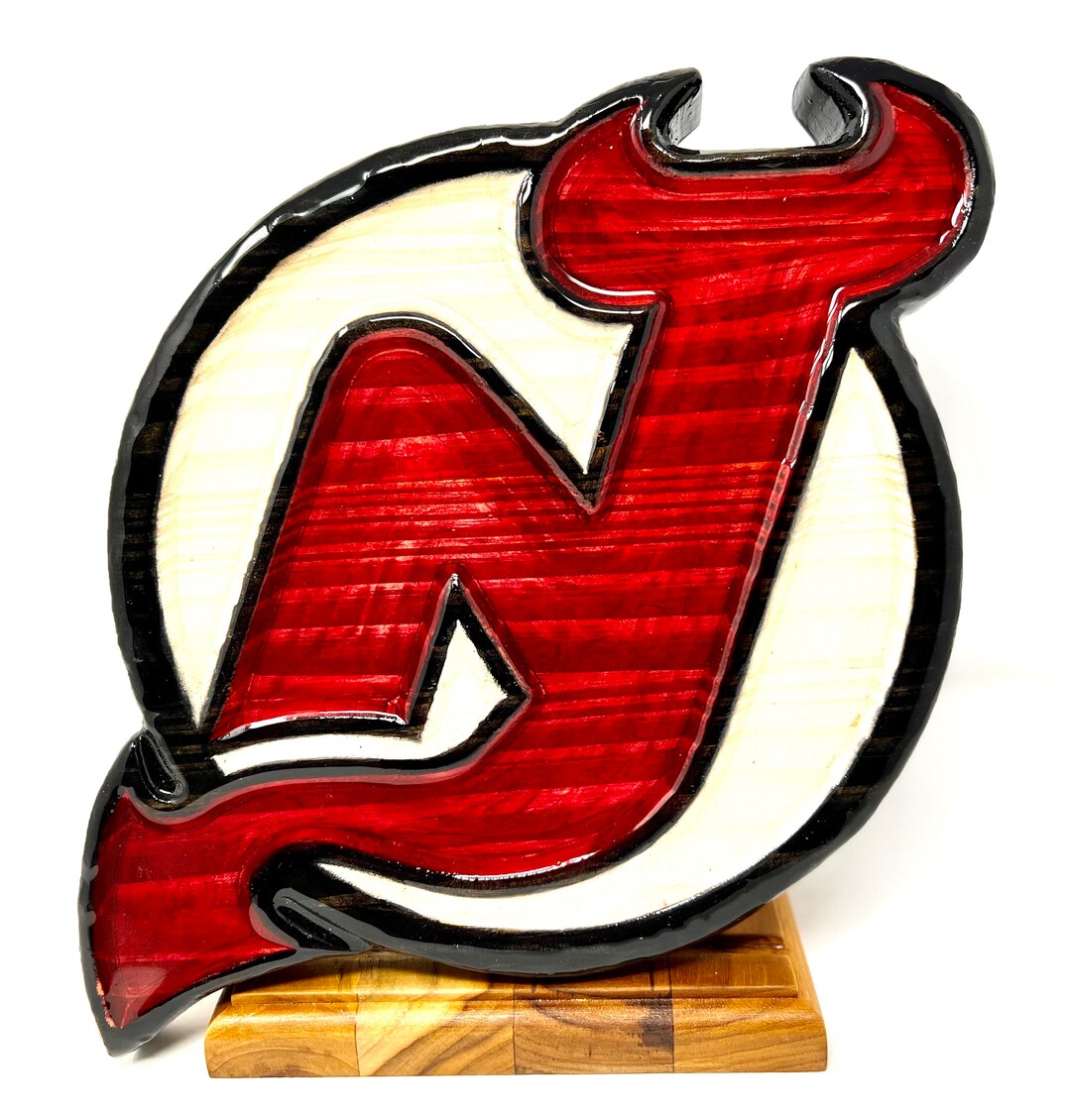 New Jersey Devils Ice Hockey Team Art: Handmade Epoxy Resin Wall Decor ...