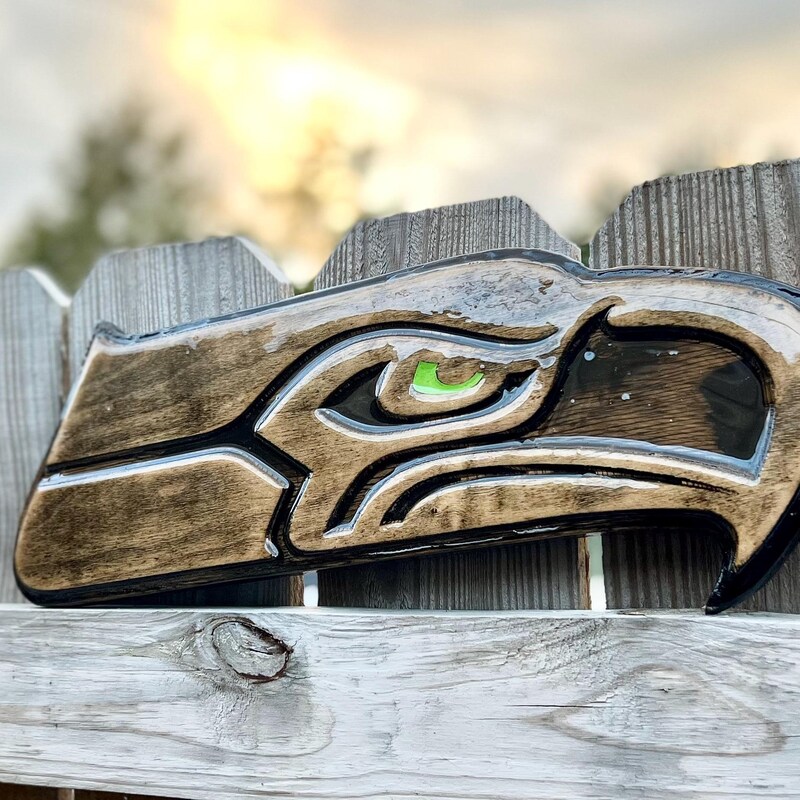 Seahawks Wood Sign - Etsy