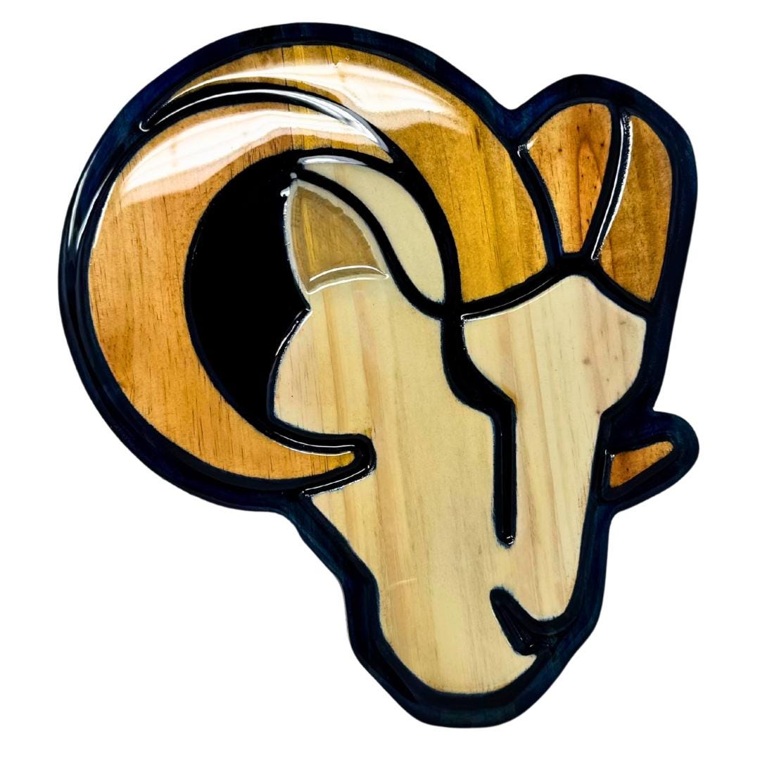 Los Angeles Rams Wooden Sign – Gift for Rams Fans, Football Wall Decor ...