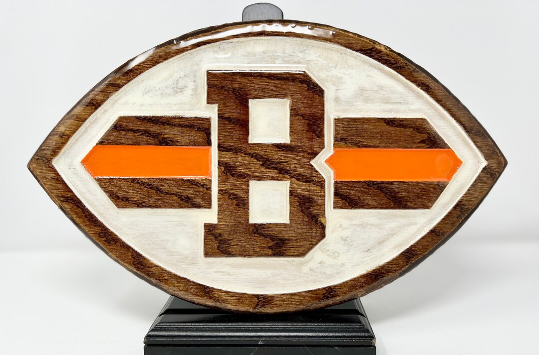Cleveland Browns Wooden Sign,browns Handmade Carving,gift Ideas for ...