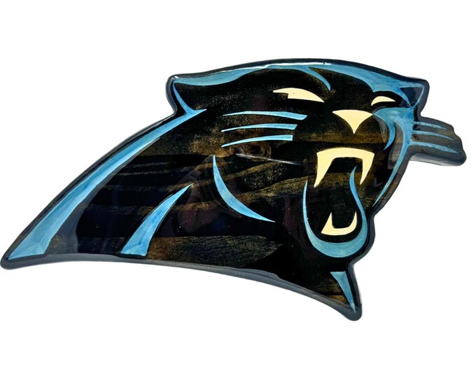 Carolina Panthers Sign: Epoxy Resin Spruce Pine Decor - Etsy