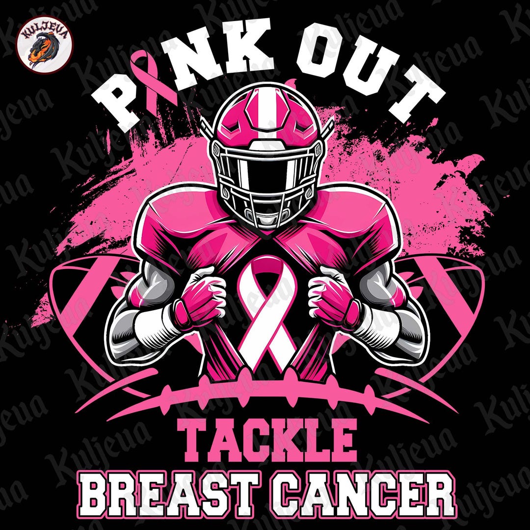 Sport Breast Cancer Png, Breast Cancer Football Pink Out Png, Pink ...