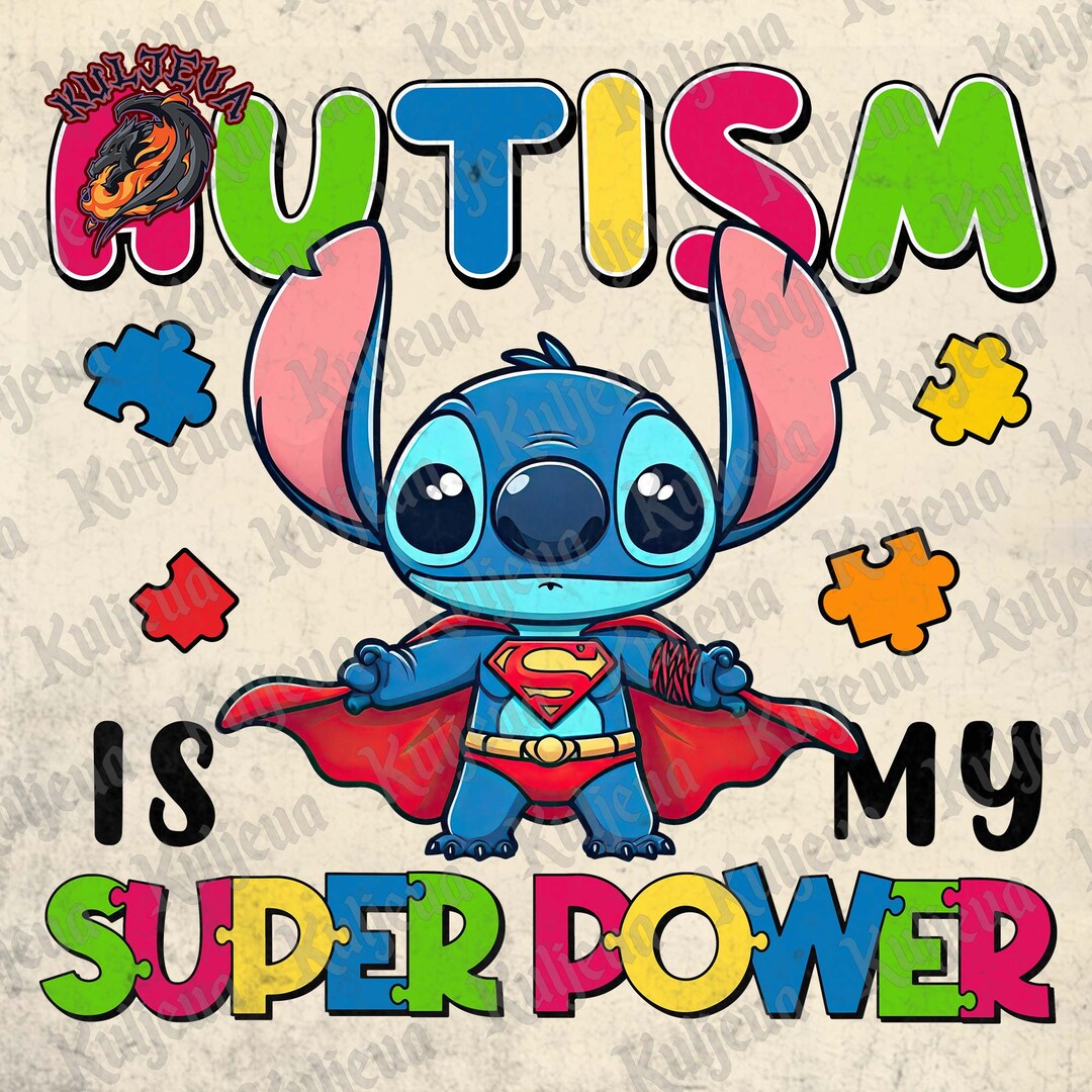 Cartoon Super Power Autism Png, Be Kind Png, Cartoon Superhero Png ...