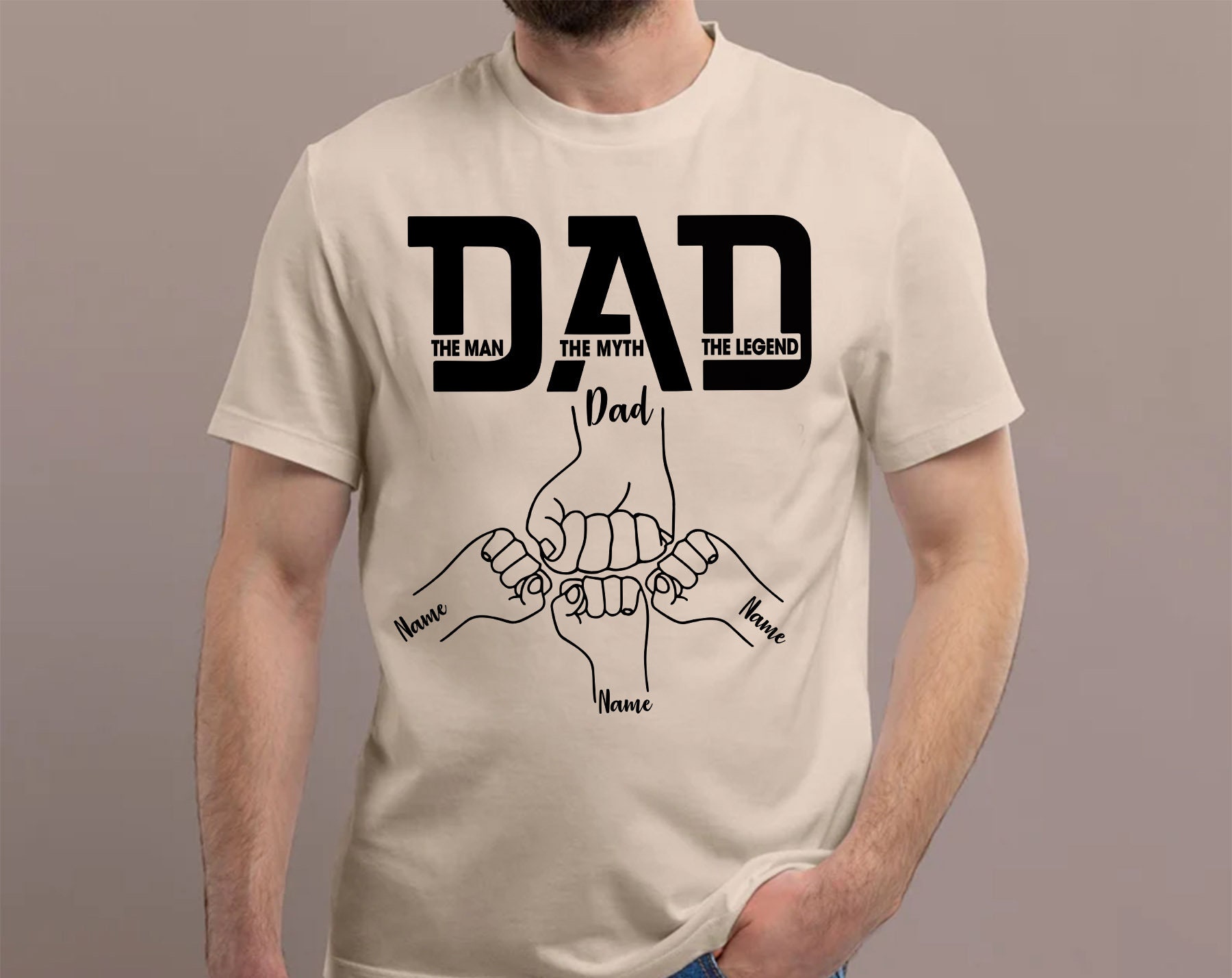 CUSTOM Fist Bump Dad Png Dad the Man the Myth Png - Etsy