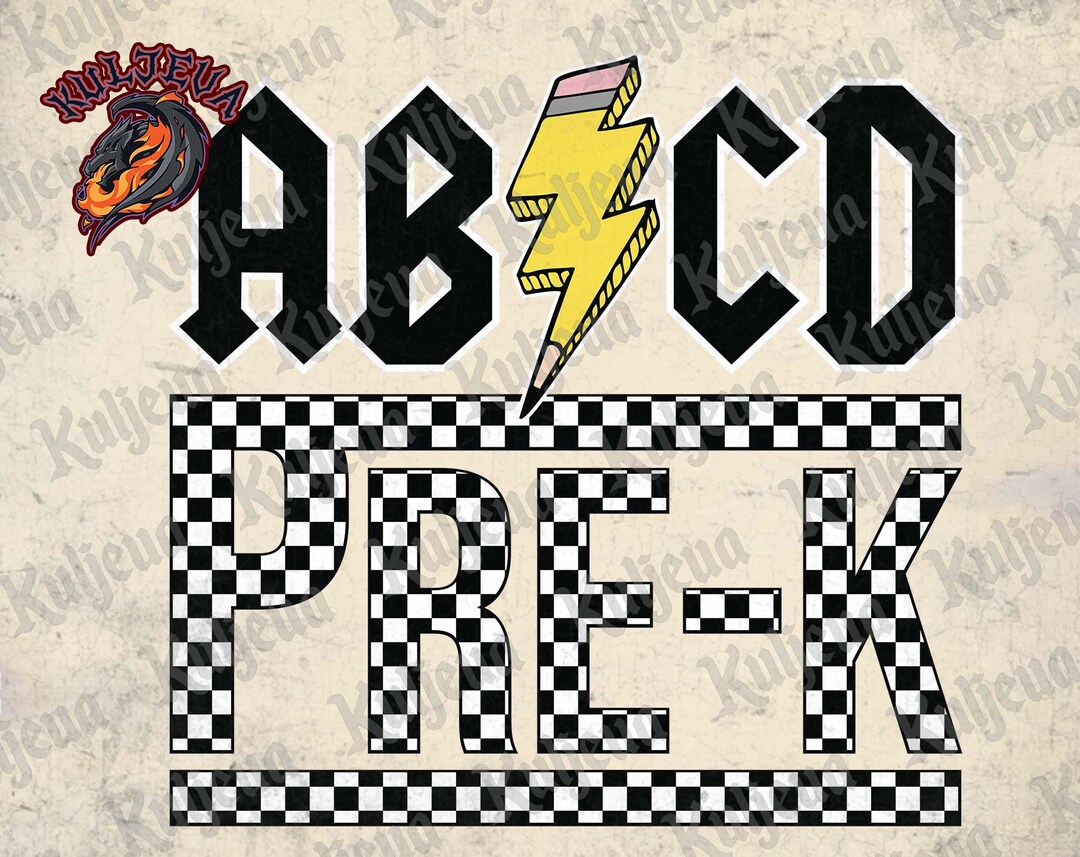 ABCD Checkered Pre K Svg Cool Teacher Clubs Svg ABCD School - Etsy