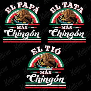 El Papa Mas Chingon Png Bundle, Dia Del Padre Png, Funny Spanish Papá ...