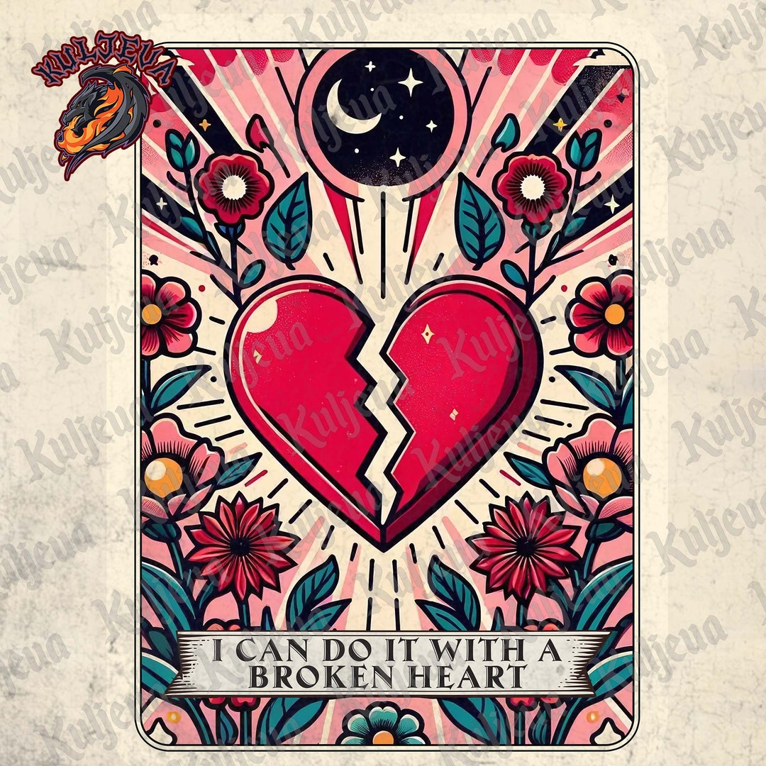 A Broken Heart Tarot Card Png, Tarot Card Mama Png, Love and Poetry Png ...