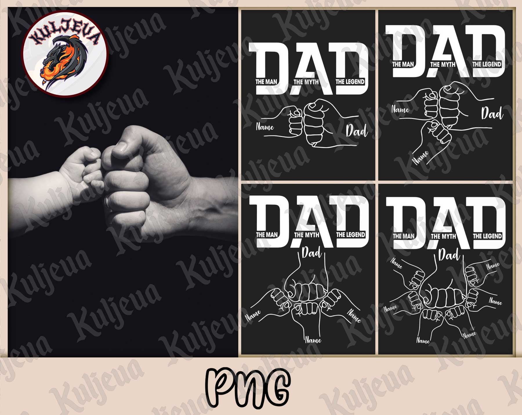 CUSTOM Fist Bump Dad Png Dad the Man the Myth Png - Etsy
