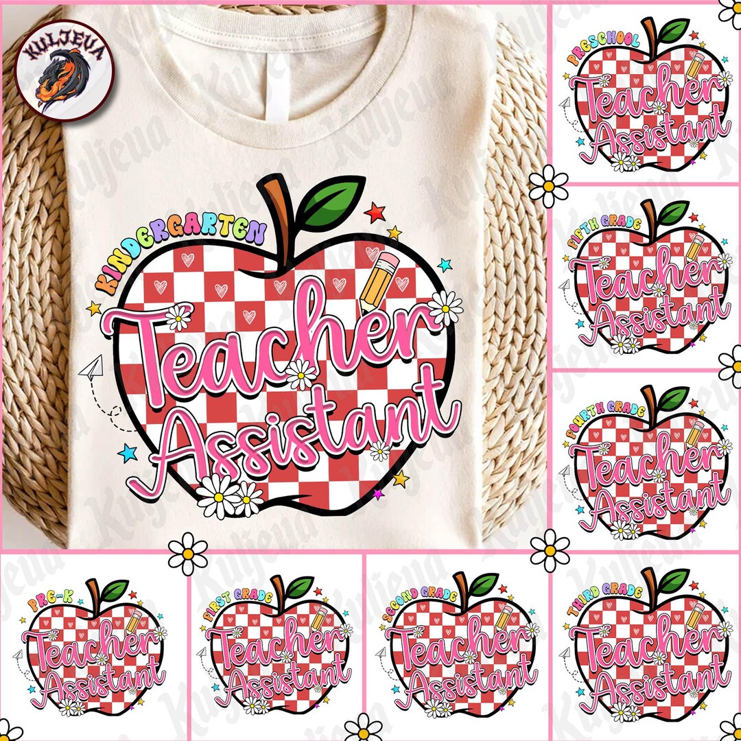 Teacher Assistant Png Bundle, Prek Squad Png, Kindergarten Png, Welcome ...