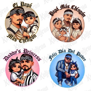 6 El Papa Mas Chingon Png Bundle, Father and Daughter Png, Gift for Dad ...