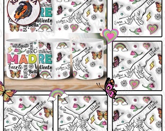 Personalized Holding Mama's Hand 3D Inflated Effect Mug, Spanish Mother ...