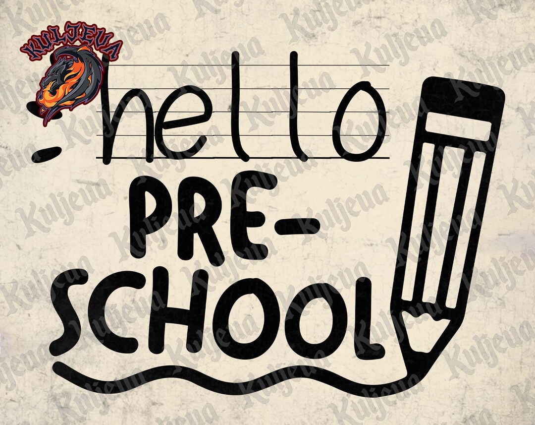 Hola preescolar svg maestro vida svg bienvenido a preescolar - Etsy España