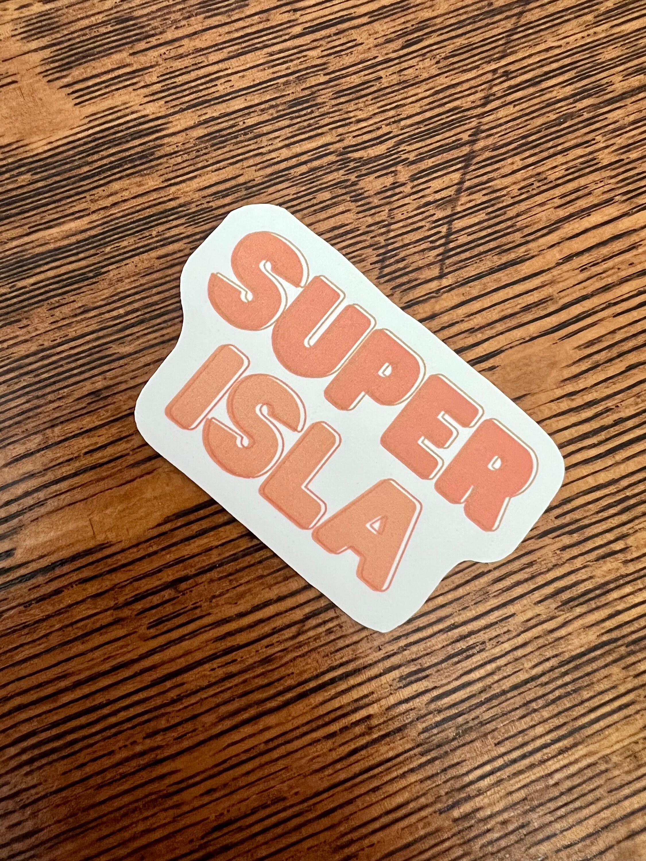 Super Isla Bold Letter Decal - Etsy