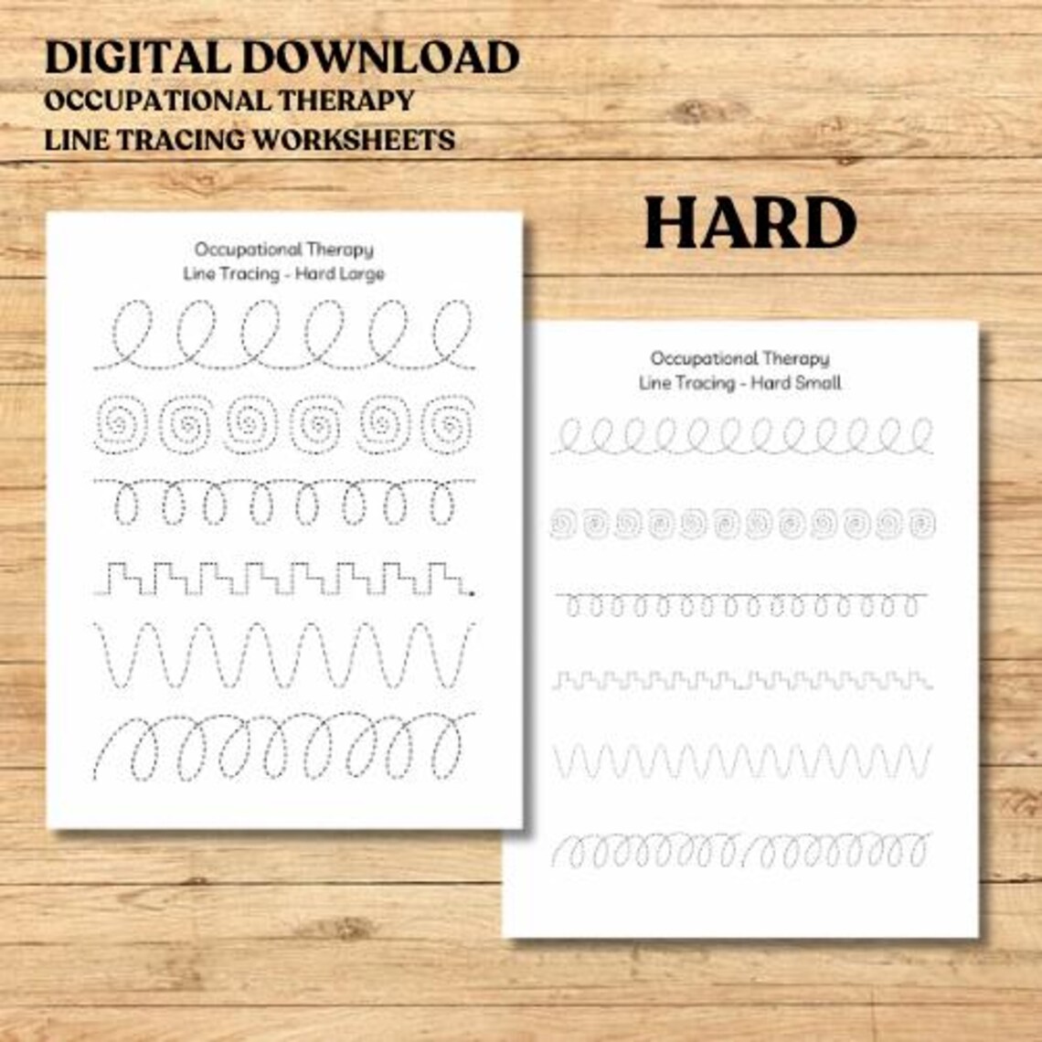 Line Tracing Worksheets | Occupational Therapy | Outpatient OT | Hand ...