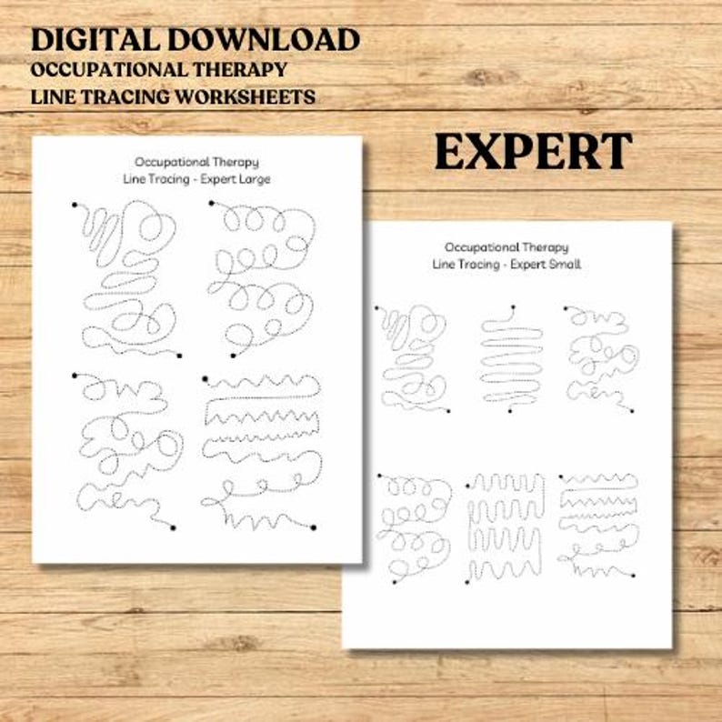 Line Tracing Worksheets | Occupational Therapy | Outpatient OT | Hand ...