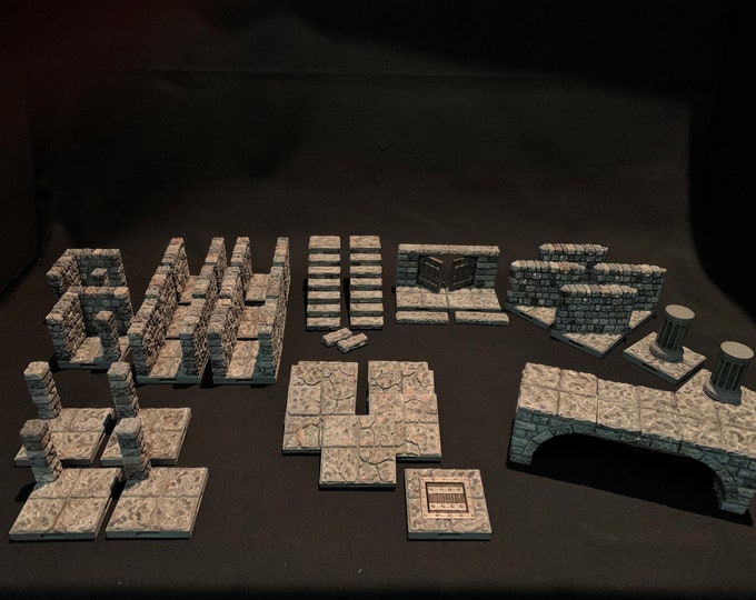 Keep Style 2 Wall Tiles Dragonlock DND Pathfinder RPG Dungeon & Dragons ...