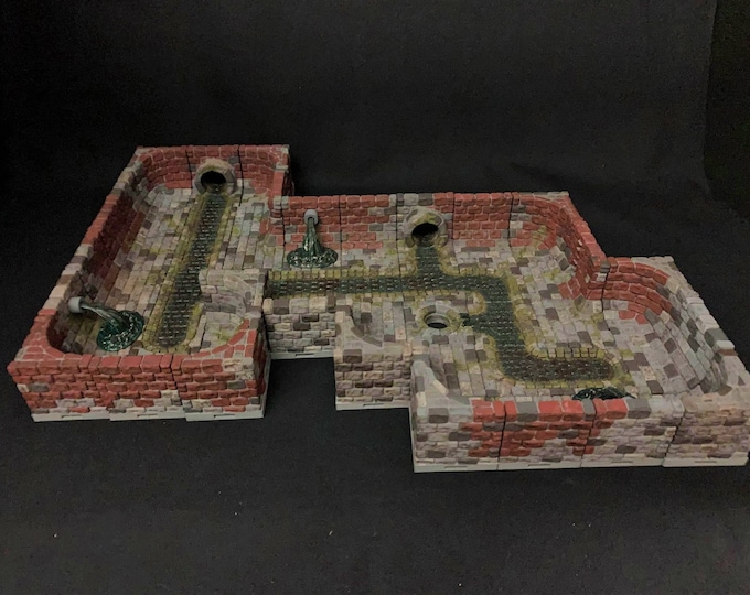 Sewer Tiles Dragonlock DND Pathfinder RPG Dungeon & Dragons 28 Mm / 1 ...