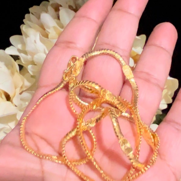 1k Gold Necklace - Etsy