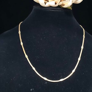 1K Gold Chain/ Solid Chain/ Chain/ Gold Chain/ Gold Jewelry/ Flat Chain ...