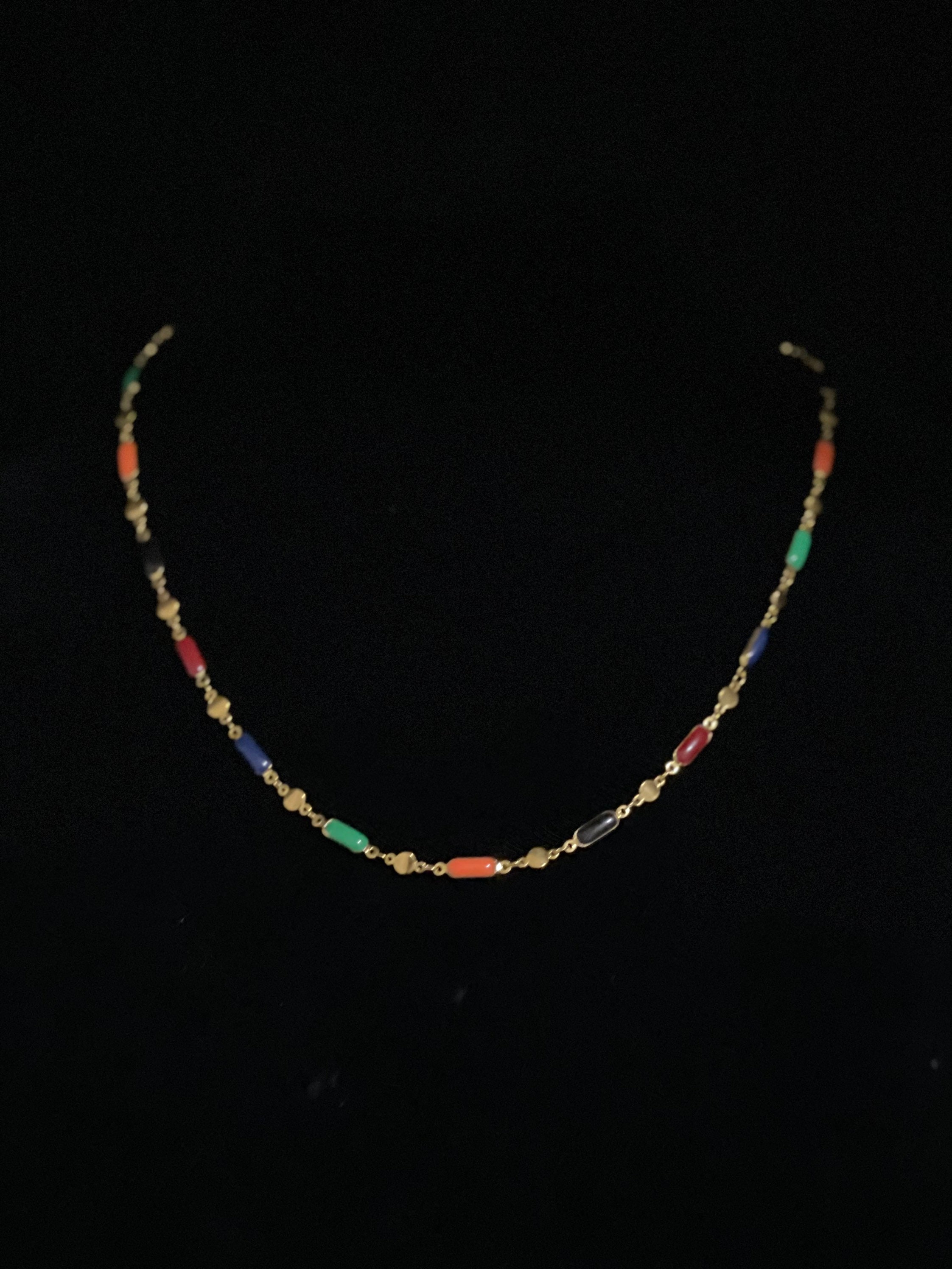 Navratan Chain/ 1K Solid Gold Chain/ Gold Chain/ Gold Jewelry/ | Etsy