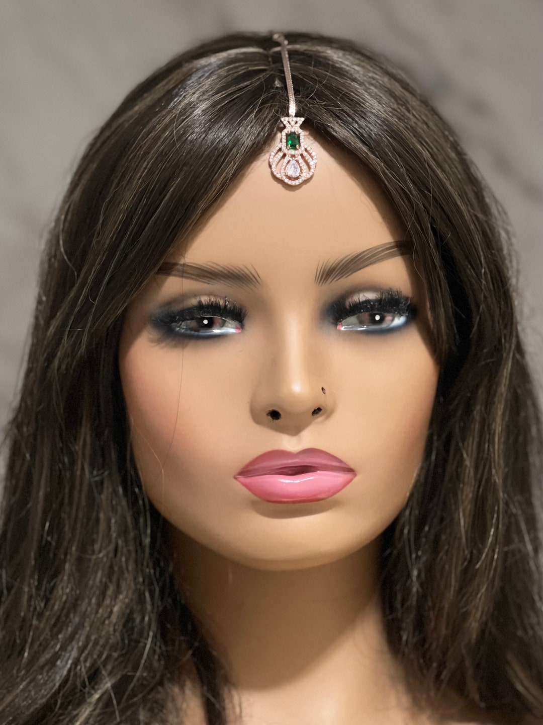 Diamond Tikka CZ Tikka Tika Rose Gold Tika Silver Tika Mang Tikka ...