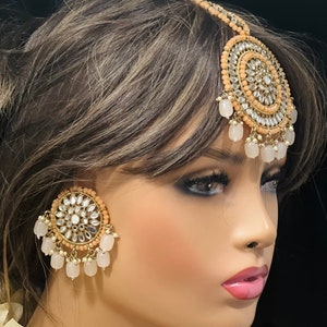 All Colors/mirror Earrings/stud Earrings/mirror Tikka/ Bollywood ...