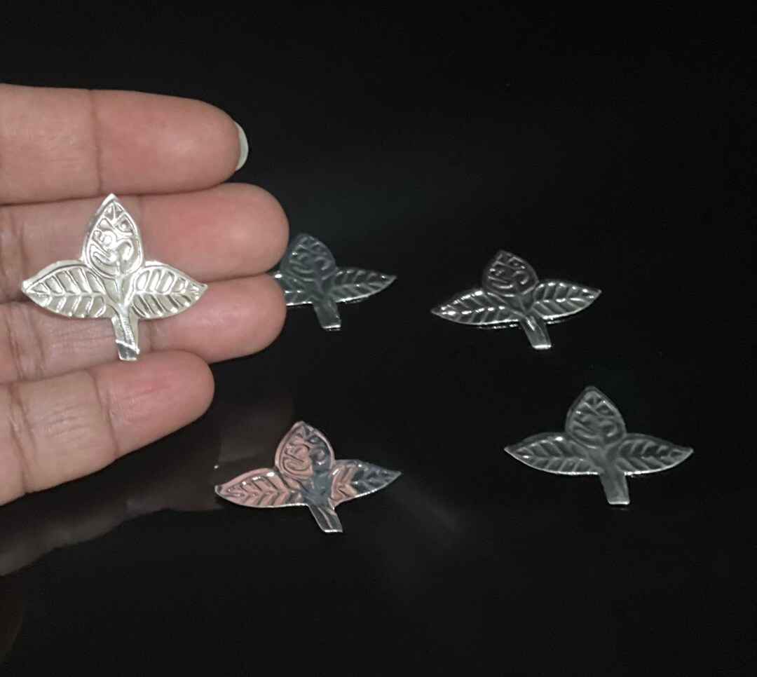 9/om Namah Shivay/silver Plated Bale Patra/9/bilva Patra/lord Shiva ...