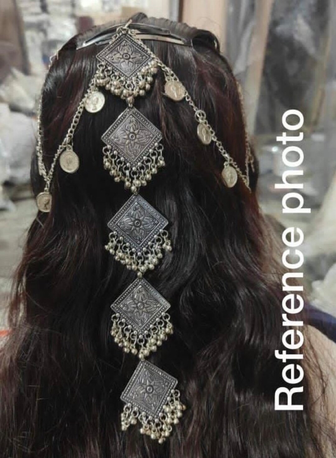 Oxidized Choti/hair Accessories/indian Bridal Jewelry/indian Jewelry ...