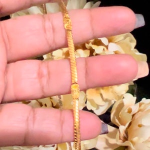 1K Gold Chain/ Solid Chain/ Chain/ Gold Chain/ Gold Jewelry/ Flat Chain ...