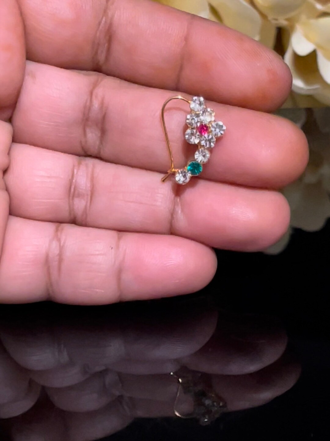 Maharashtrian Nath/ Clip On/ Piercing Required/ Nose Ring/ Indian Nose ...