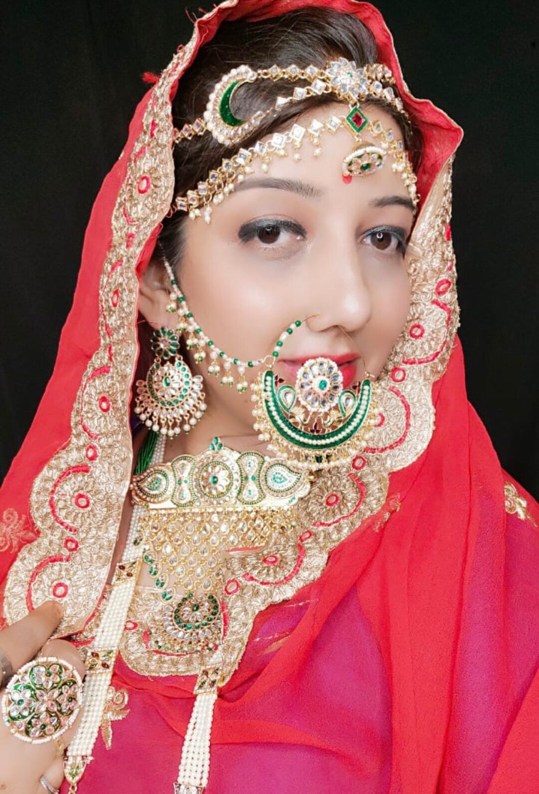 Shish Patti/ Mathapatti/ Bore/ Head Jewelry/ Bridal Maang Tikka/ Gold ...