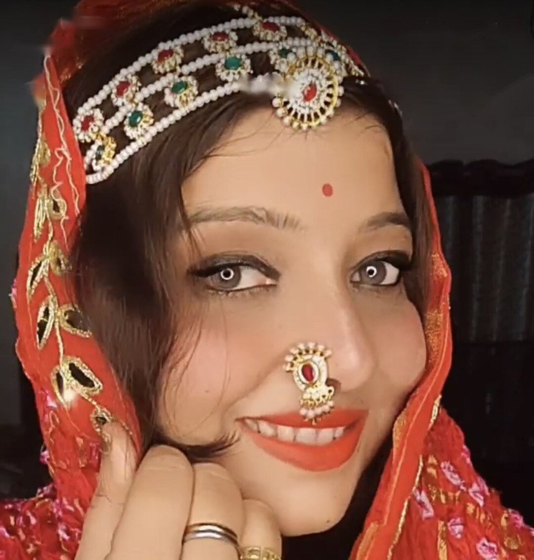 Kundan Mathapatti/ Bridal Jewelry/ Bollywood/ Shish Patti/ Tikka/ Tikka ...