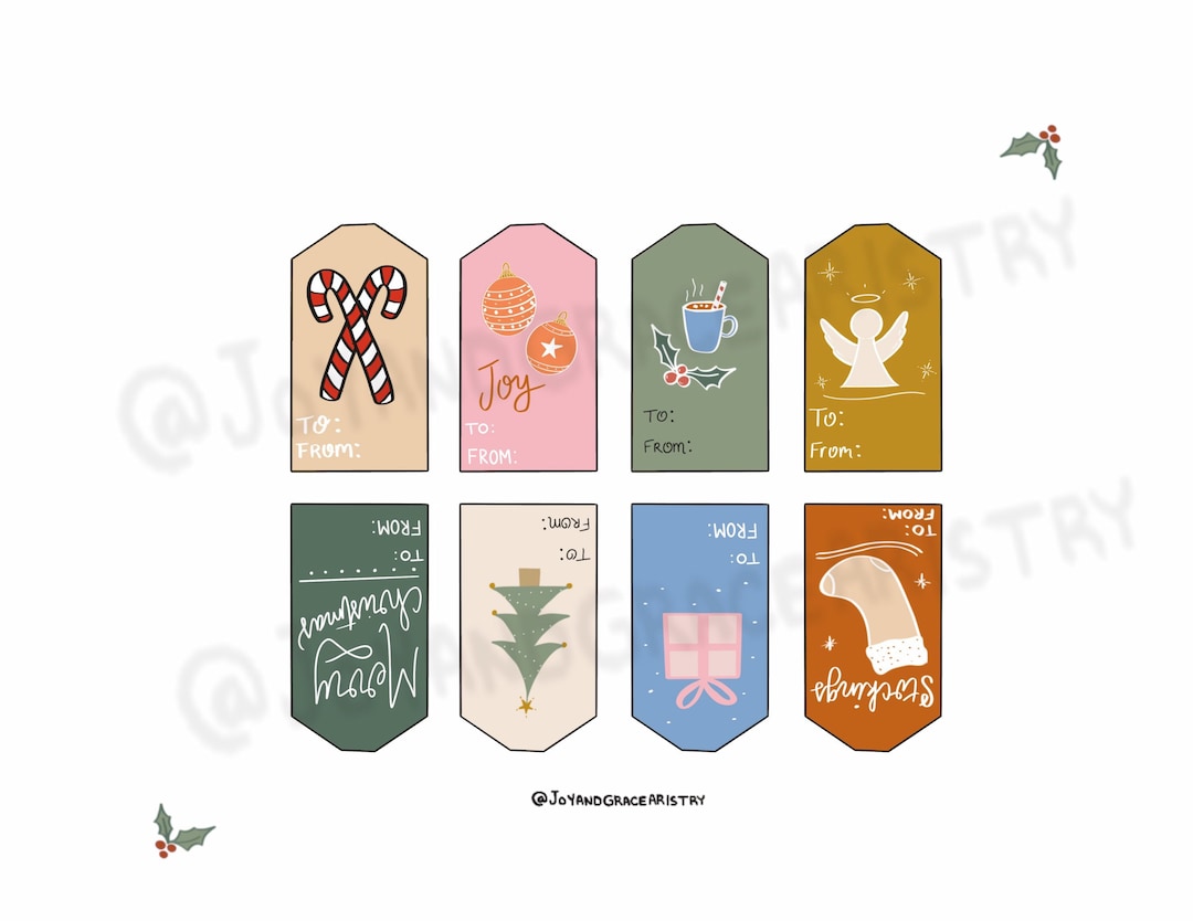 Digital Tags Printable Gift Tags - Etsy