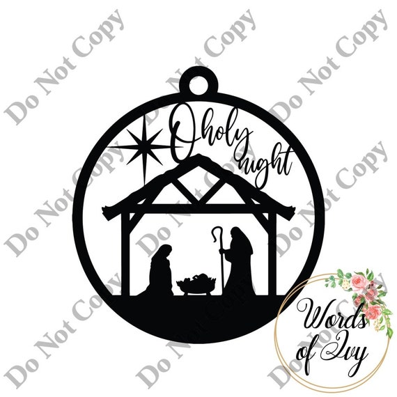 SVG Digital Download Glowforge Laser Cut File Christmas - Etsy