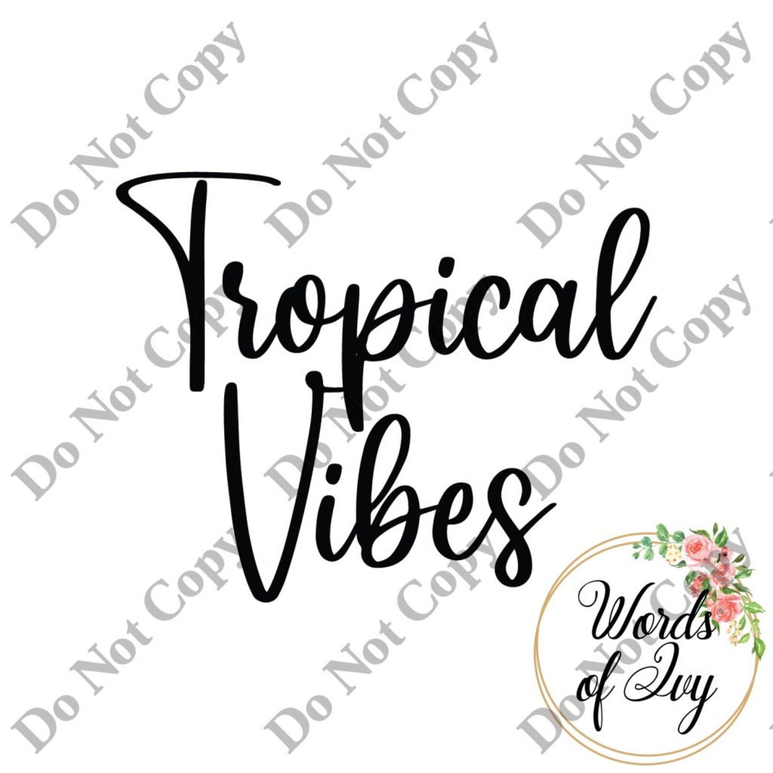 SVG Digital Download Summer Tropical Vibes design laser cut | Etsy