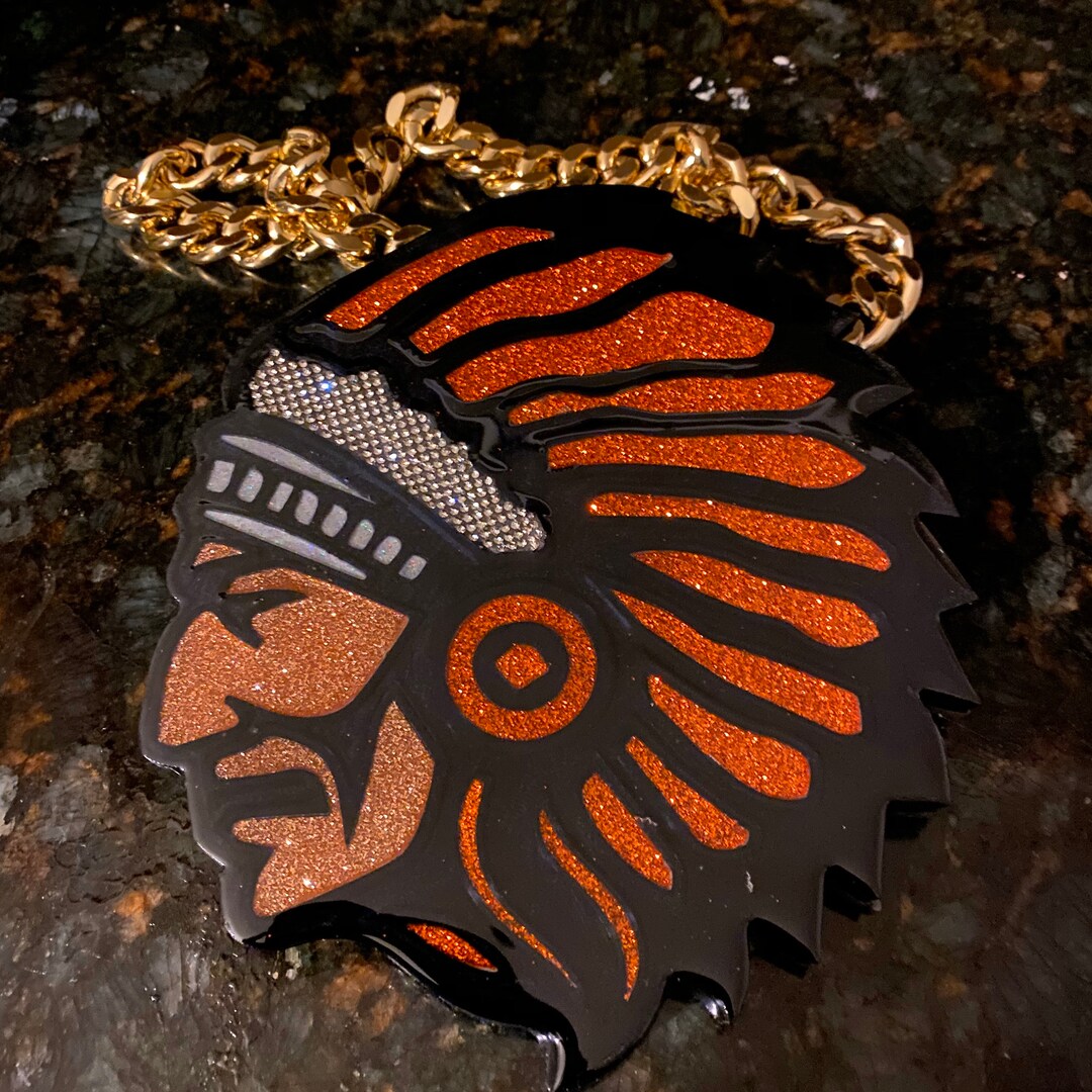 3D Printed Chief Pendant: Faux Gold Chain Necklace (29") - Etsy
