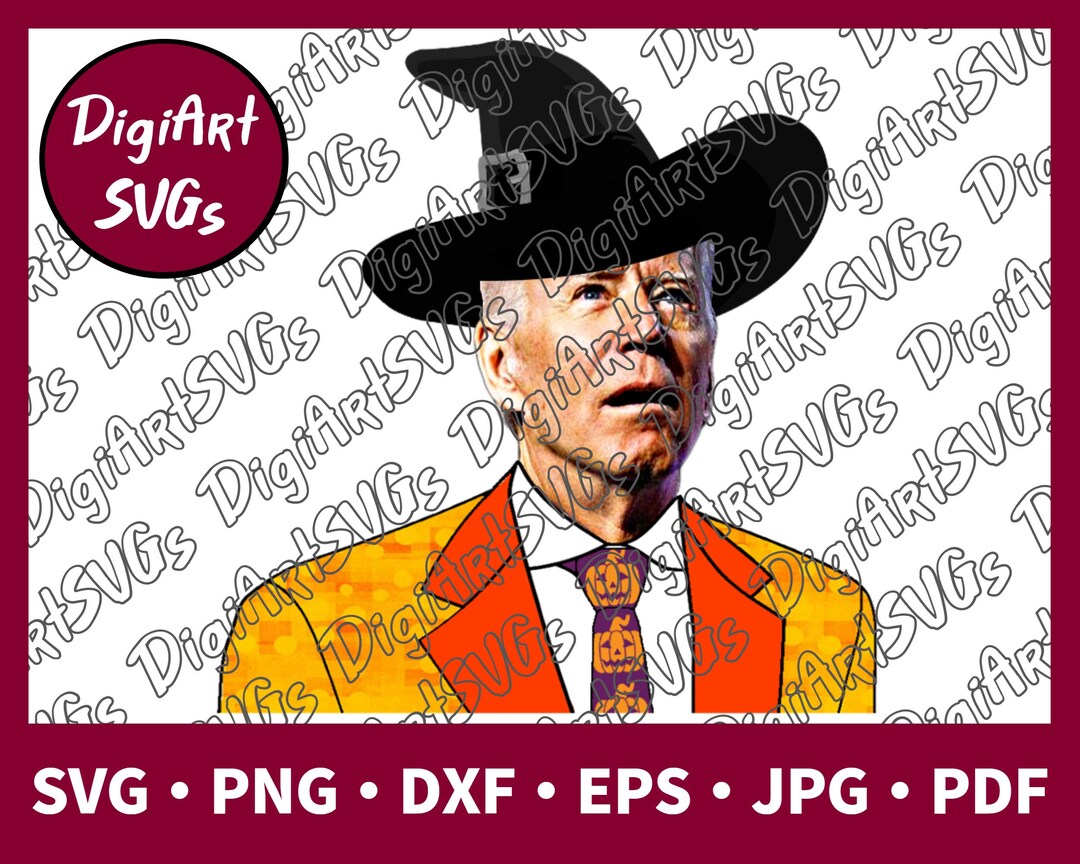Joe Biden Spooky Halloween SVG, Biden Confused SVG, Biden Idiot ...