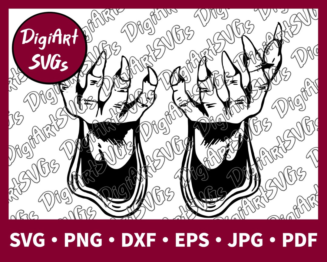 Demon Hands SVG, Two Hands SVG, Hands Shirt Graphics, Cutting File ...